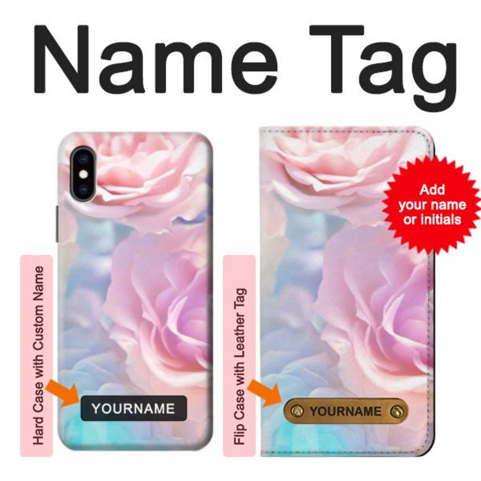 Vintage Pastel Flowers Hard & Leather Flip Case Iphone 14 Pro - Etsy