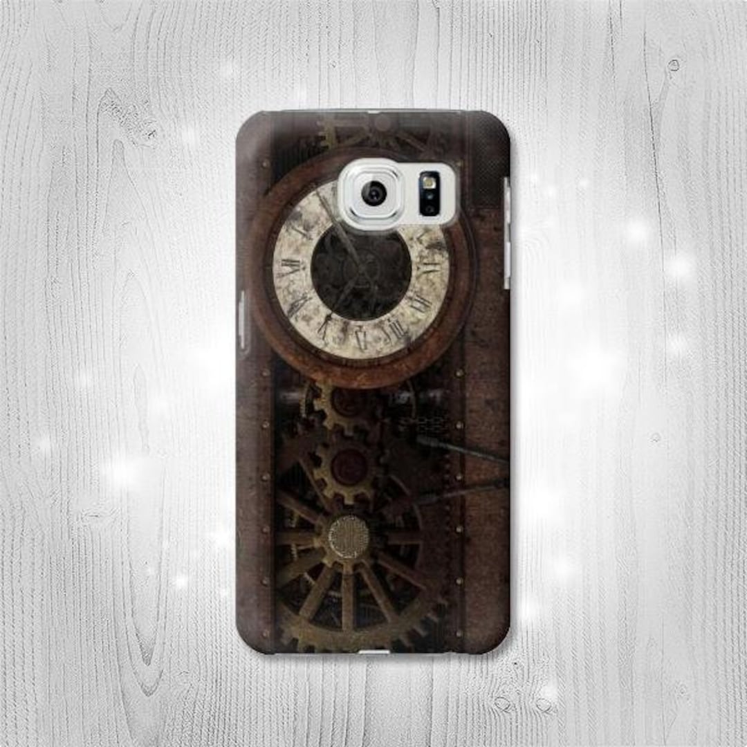 Steampunk Clock Gears Hard & Leather Flip Case Huawei Motorola Moto G ...