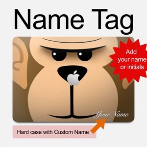 Cute Grumpy Monkey Cartoon Hard Case for MacBook Pro 13, MacBook Air 13 ...
