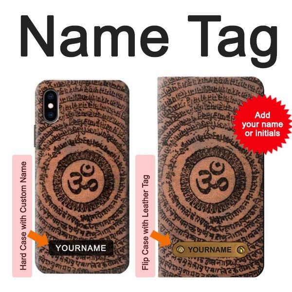Om Symbol Tattoo Hard & Leather Flip Case Huawei LG Velvet - Etsy