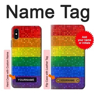Rainbow Lgbt Pride Flag Hard & Leather Flip Case Huawei Motorola Moto G ...