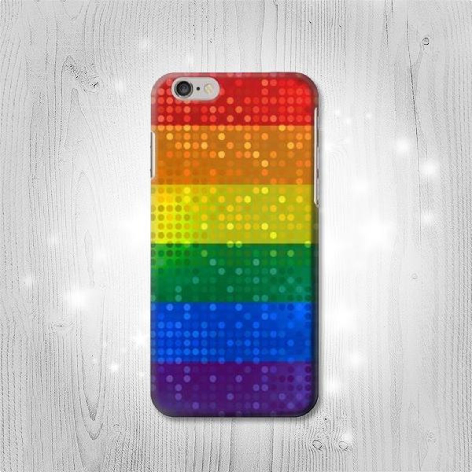 Rainbow Lgbt Pride Flag Hard & Leather Flip Case Iphone 14 Pro - Etsy
