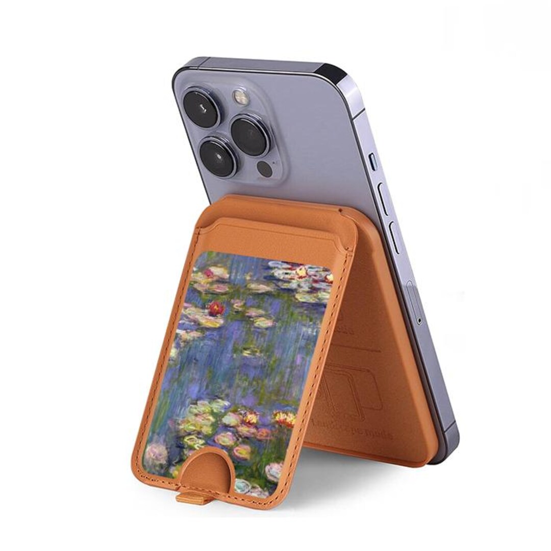 Claude Monet Water Lilies Graphic Magnetic Card Wallet Holder With ...