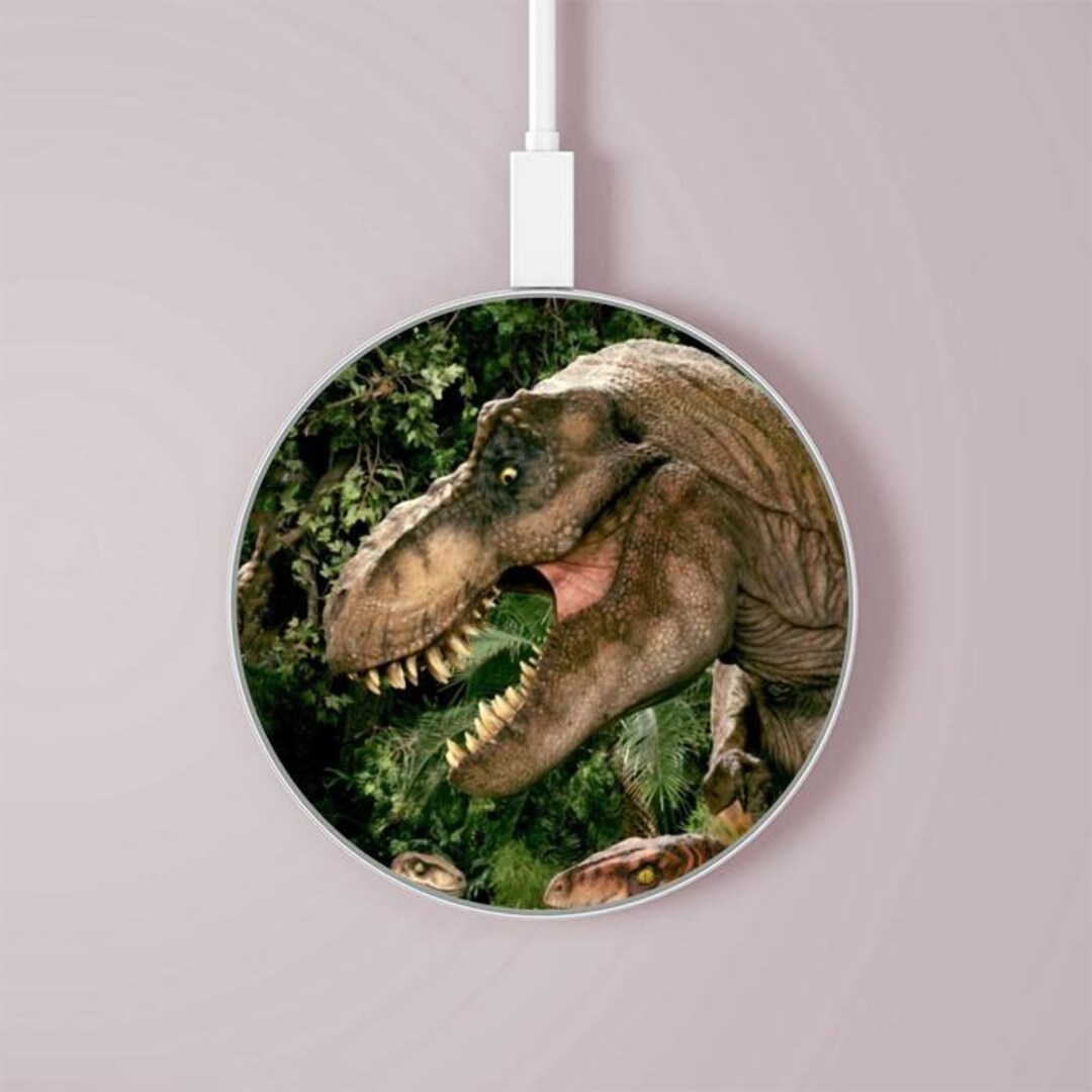 Trex Raptor Dinosaur Wireless Charger Pad 15W Type-c iPhone Android LED ...
