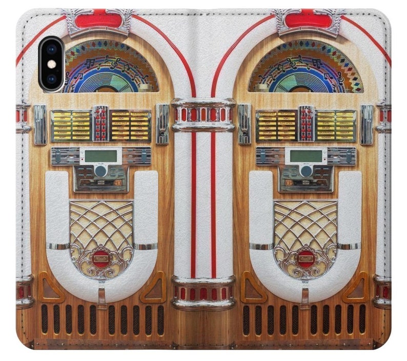 Jukebox Music Playing Device Hard & Leather Flip Case Iphone - Etsy