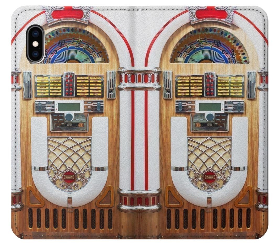 Jukebox Music Playing Device Hard & Leather Flip Case Iphone - Etsy