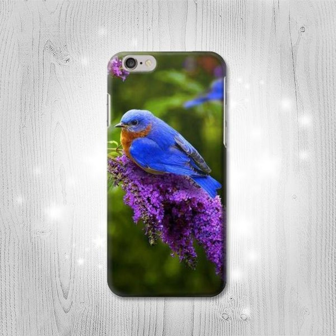 Bluebird of Happiness Blue Bird Hard & Leather Flip Case - Etsy