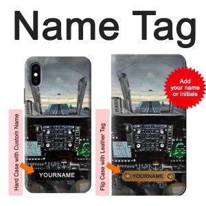 Fighter Jet Aircraft Cockpit Hard & Leather Flip Case Iphone - Etsy