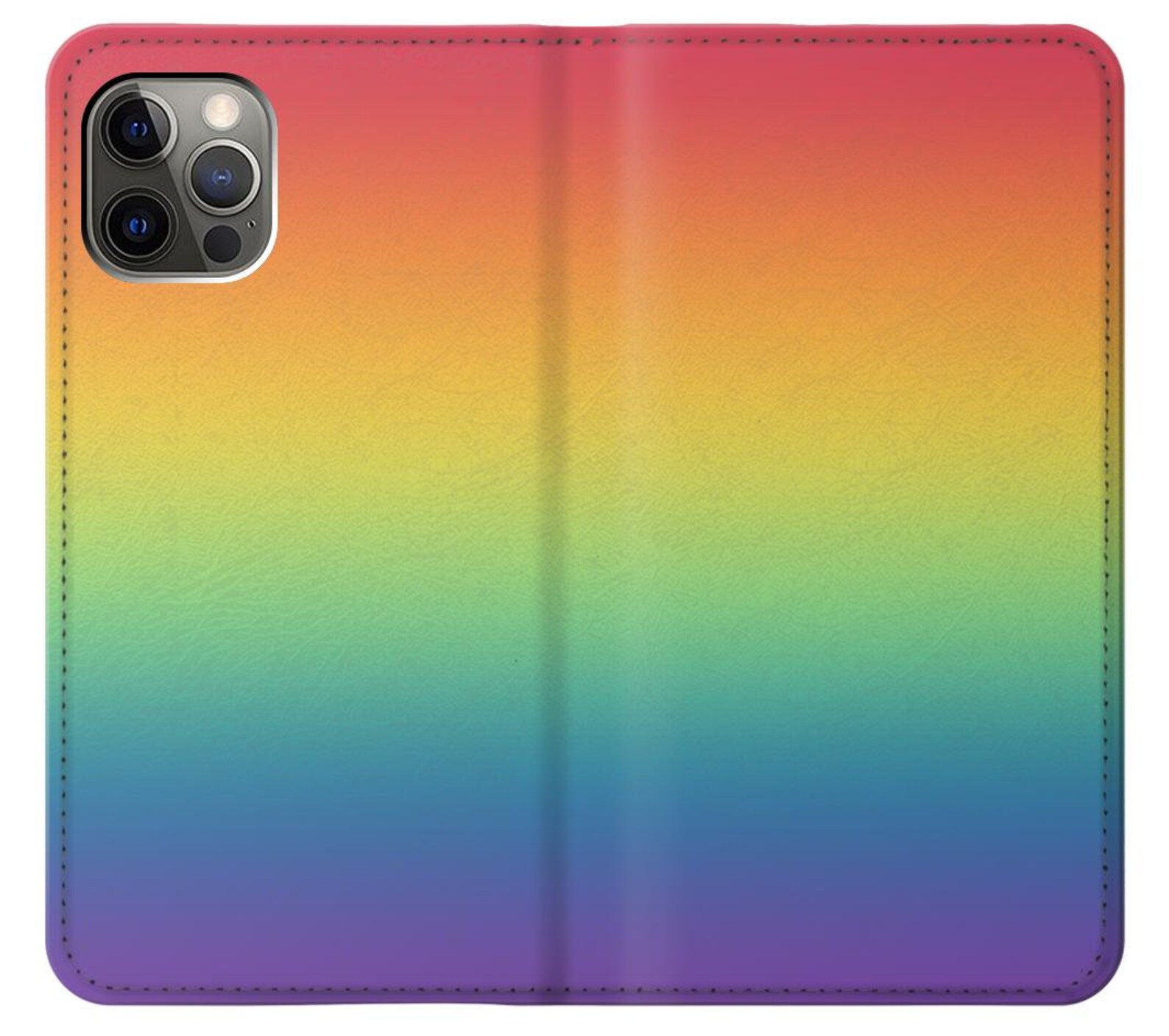 LGBT Gradient Pride Flag Hard & Leather Flip Case Iphone 14 - Etsy