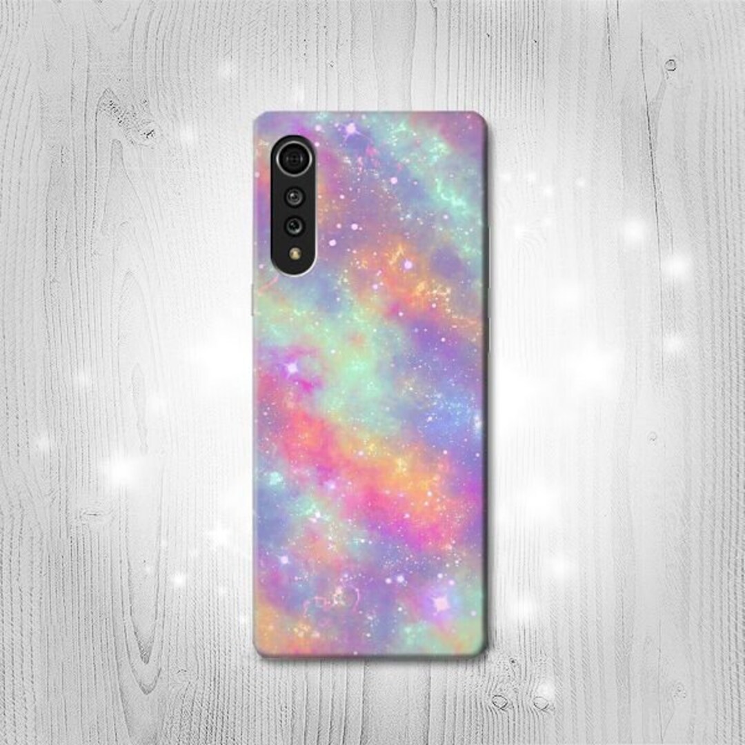 Pastel Rainbow Galaxy Pink Sky Hard & Leather Flip Case Huawei Motorola ...