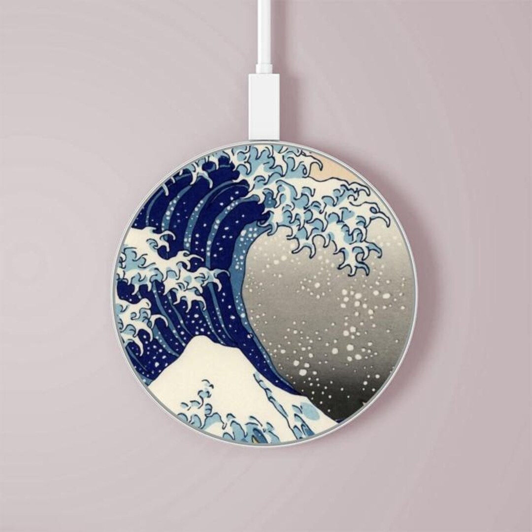 Katsushika Hokusai the Great Wave Wireless Charger Pad 15W Type-c ...