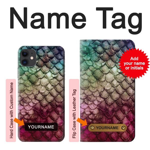Mermaid Fish Scale Hard & Leather Flip Case Iphone 14 Pro Max - Etsy