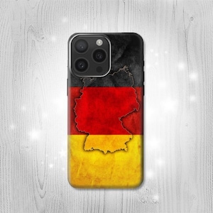 Germany Flag Map Hard & Leather Flip Case iPhone 17 Pro Max Air Samsung ...