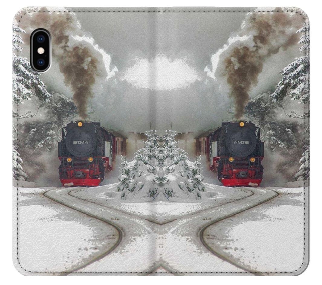 Steam Train Hard & Leather Flip Case iPhone 12 Pro Max Samsung | Etsy