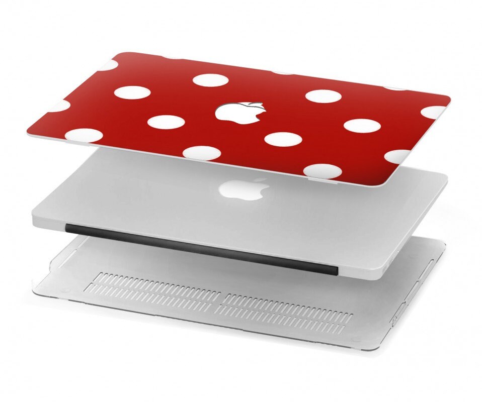 Red Polka Dots Hard Case for Macbook Pro 13 Macbook Air 13 - Etsy