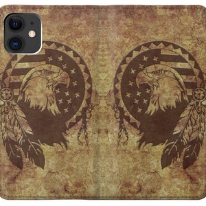 Native American Hard & Leather Flip Case Iphone 14 Pro Max - Etsy