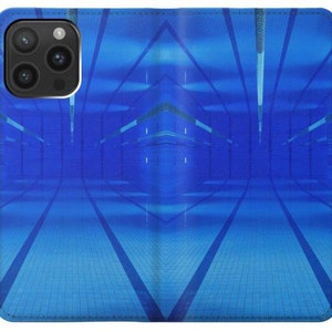 Swimming Pool Under Water Hard & Leather Flip Case iPhone 17 Pro Max ...