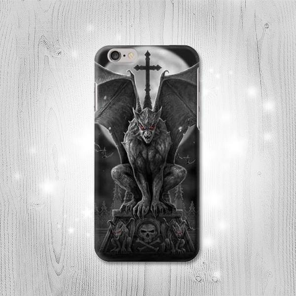 Gargoyle Devil Demon Hard & Leather Flip Case iPhone 11 12 Pro | Etsy