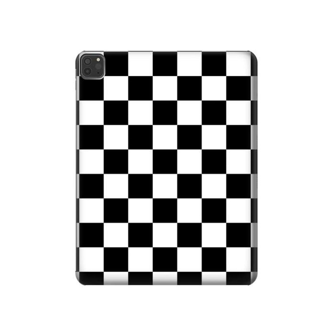 Black and White Check Chess Board Hard Back Case for iPad 6 5 9.7 iPad ...
