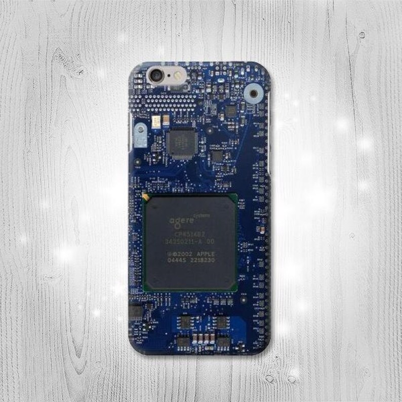 Circuit Board Hard & Leather Flip Case Iphone 13 Pro Max Mini | Etsy