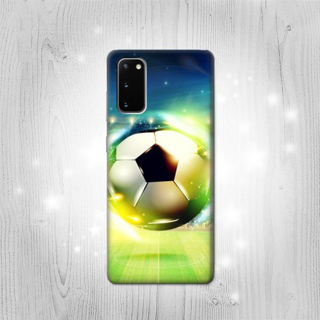 Glowing Football Soccer Ball Hard & Leather Flip Case Huawei Motorola ...