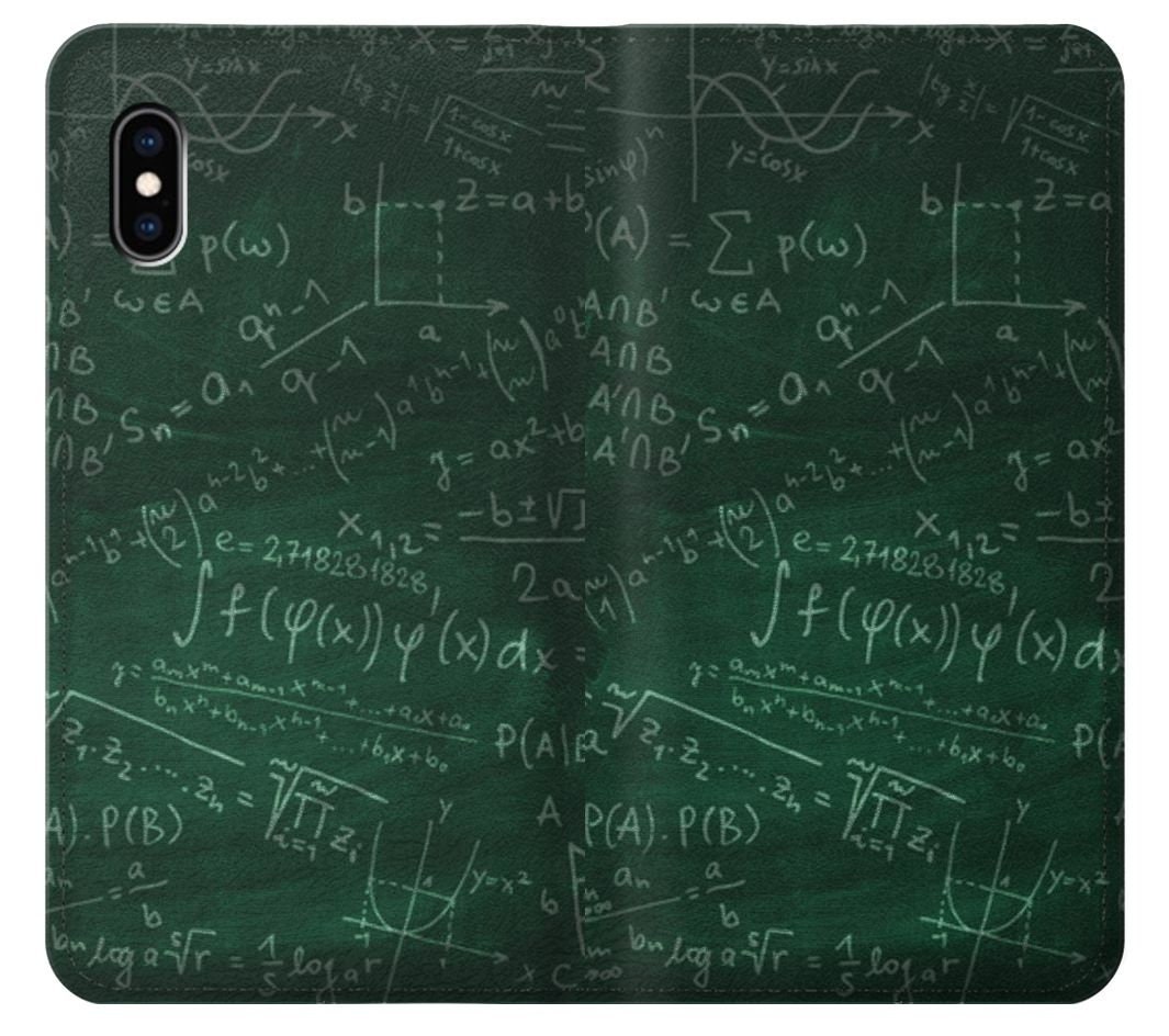 Math Formula Greenboard Hard & Leather Flip Case iPhone 11 12 | Etsy