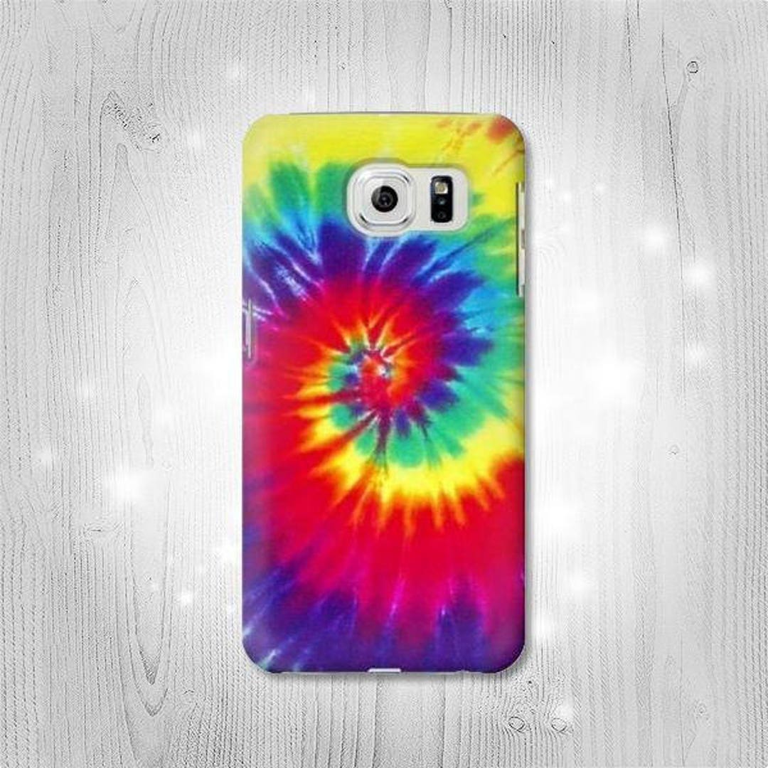 Tie Dye Swirl Color Hard & Leather Flip Case Huawei Motorola Moto G ...