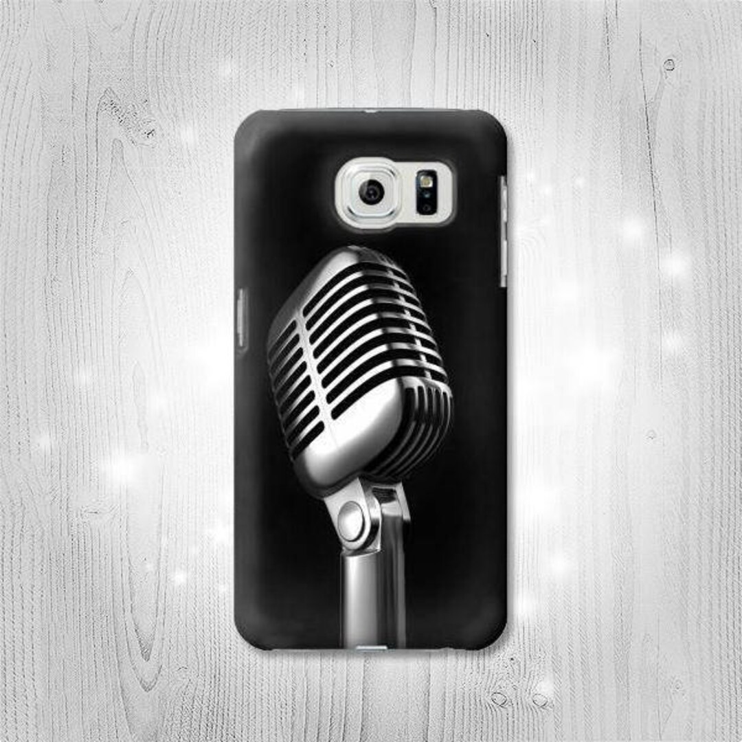 Retro Microphone Jazz Music Hard & Leather Flip Case Huawei Motorola ...
