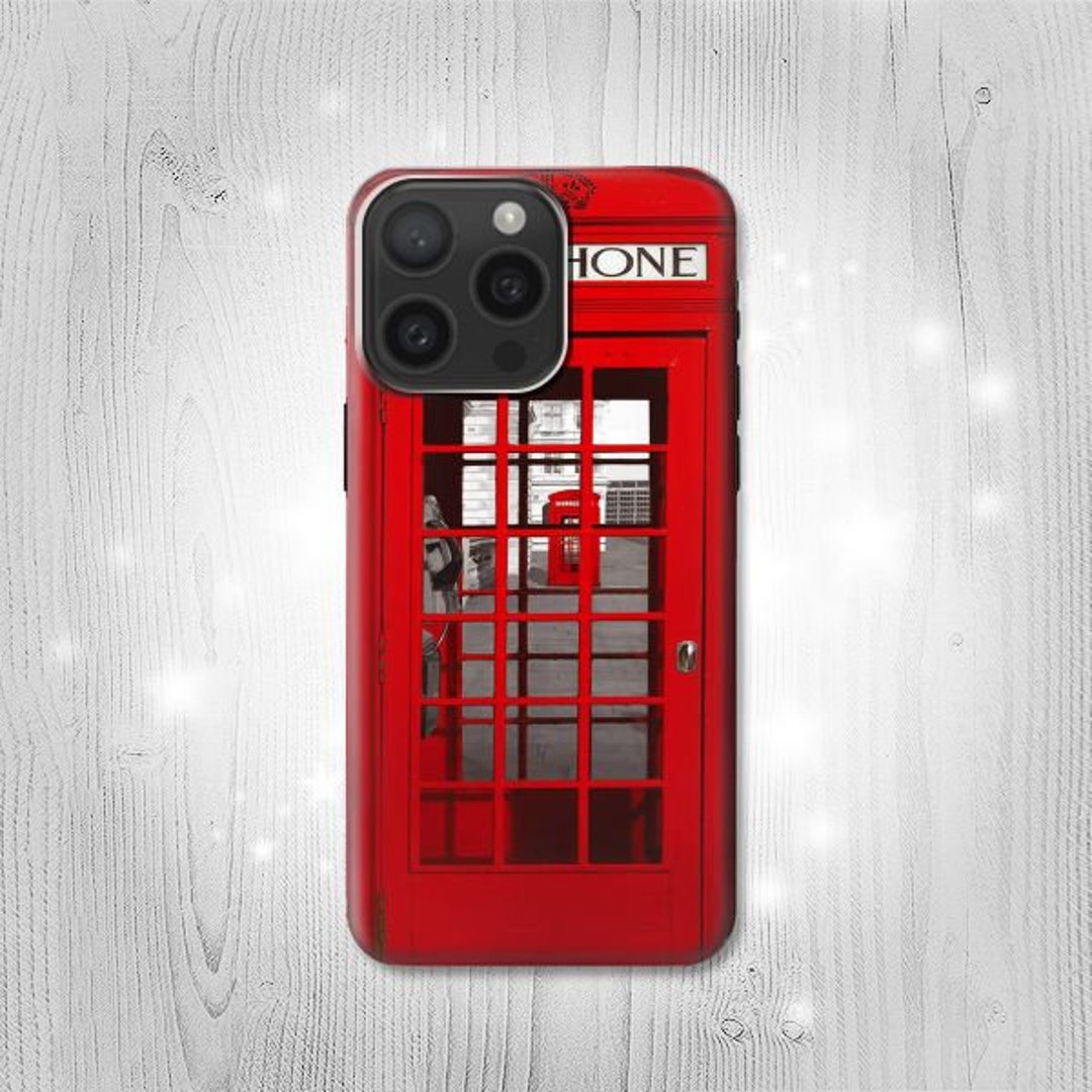 Classic British Telephone Box Hard & Leather Flip Case iPhone 17 Pro ...