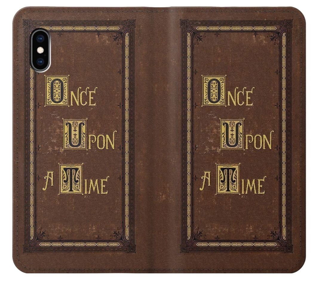 Once Upon a Time Book Cover Hard & Leather Flip Case Iphone 13 | Etsy