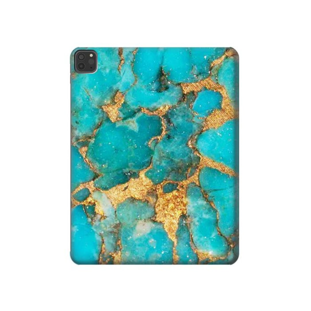 Aqua Turquoise Stone Graphic Hard Back Case for iPad 6 5 9.7 iPad Mini ...