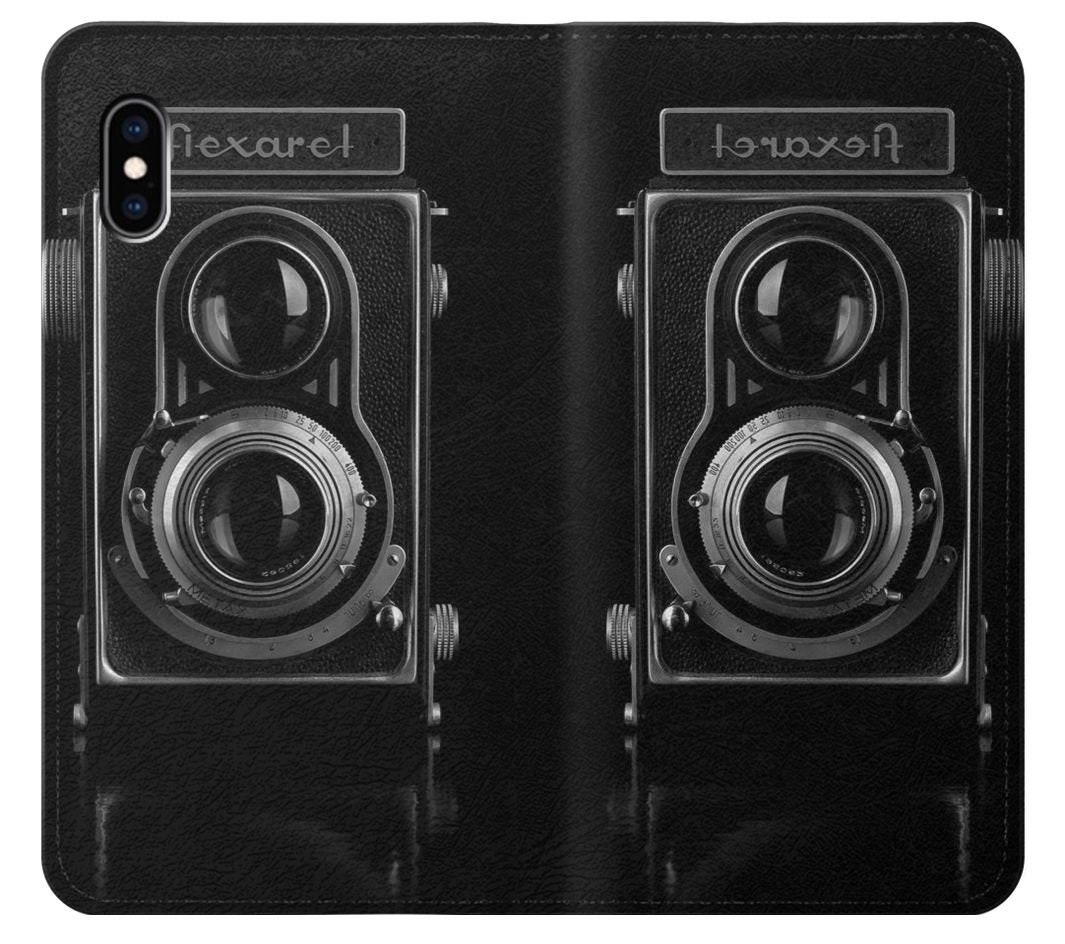 Vintage Camera Hard & Leather Flip Case Huawei LG Velvet - Etsy