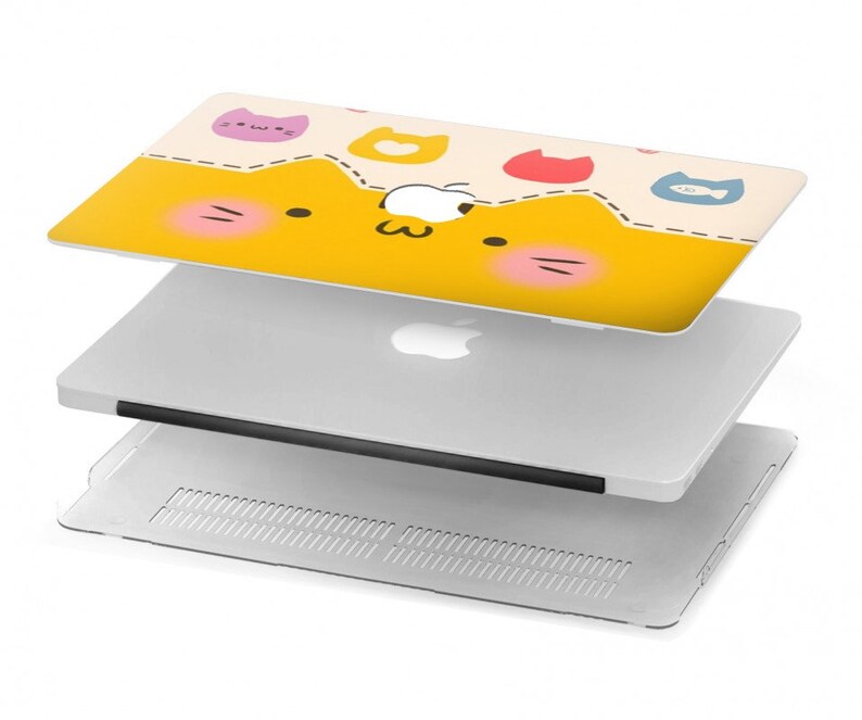 Cute Cat Cartoon Funny Hard Case for Macbook Pro 13 Macbook - Etsy