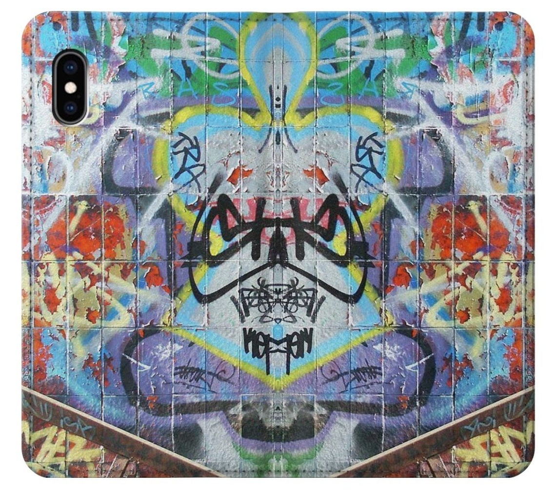 Wall Graffiti Art Hard & Leather Flip Case Huawei P40 Mate LG - Etsy