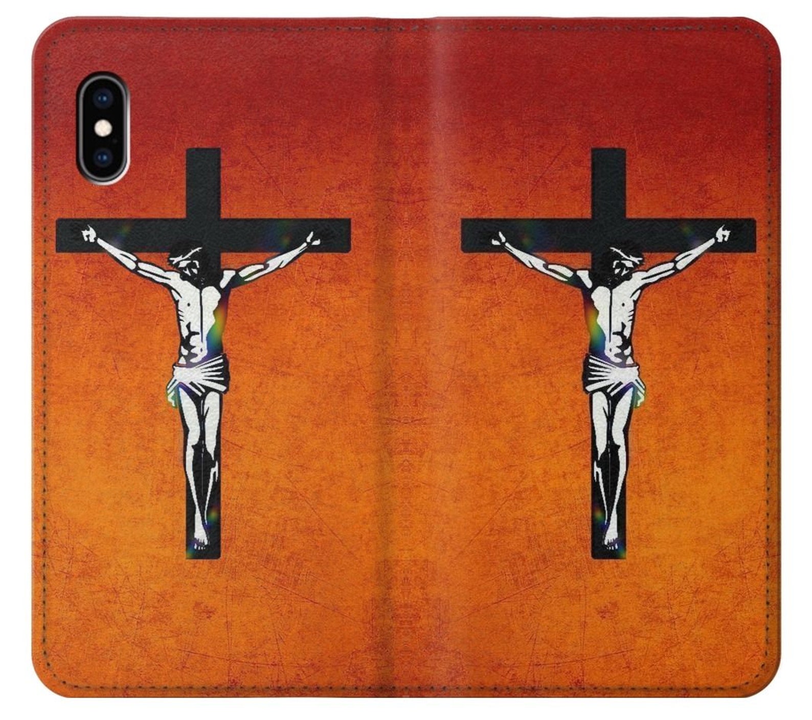 Jesus Christ on the Cross Hard & Leather Flip Case Iphone 14 - Etsy