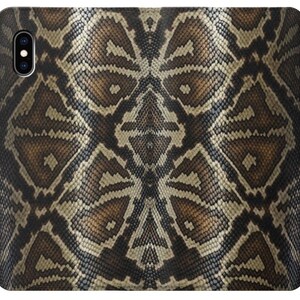 Anaconda Amazon Snake Skin Graphic Hard & Leather Flip Case | Etsy