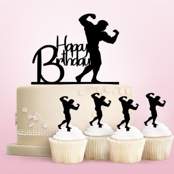 Cake Topper of Bodybuilding for Wedding - Etsy