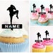 Muay Thai Kickboxing Party Wedding Birthday Acrylic Cupcake Toppers ...