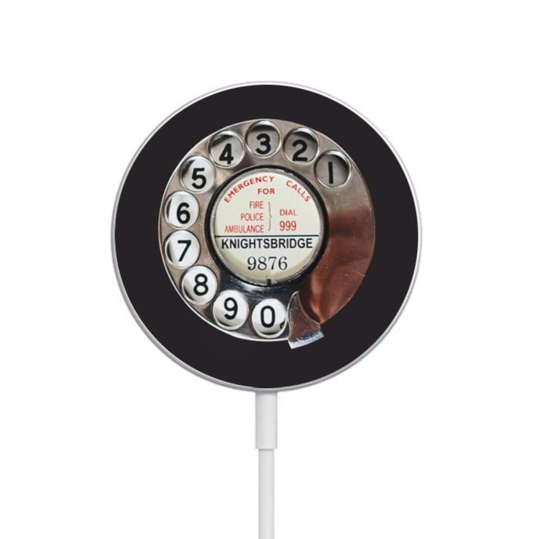 Vintage Rotary Phone Dial on Magsafe 15W Magnetic Wireless Charger ...