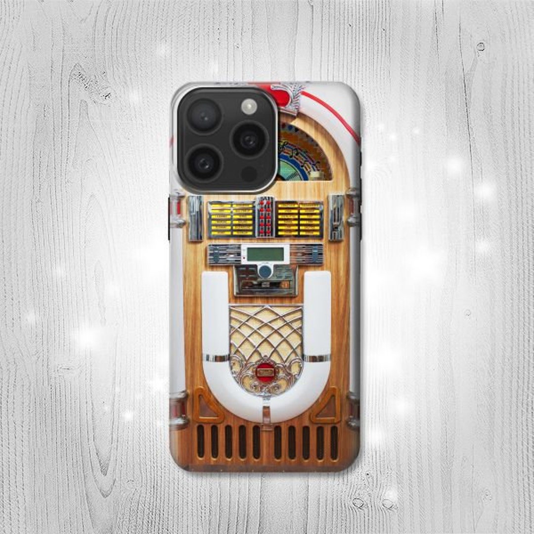 Jukebox Music Playing Device Hard & Leather Flip Case iPhone 16 Pro Max ...