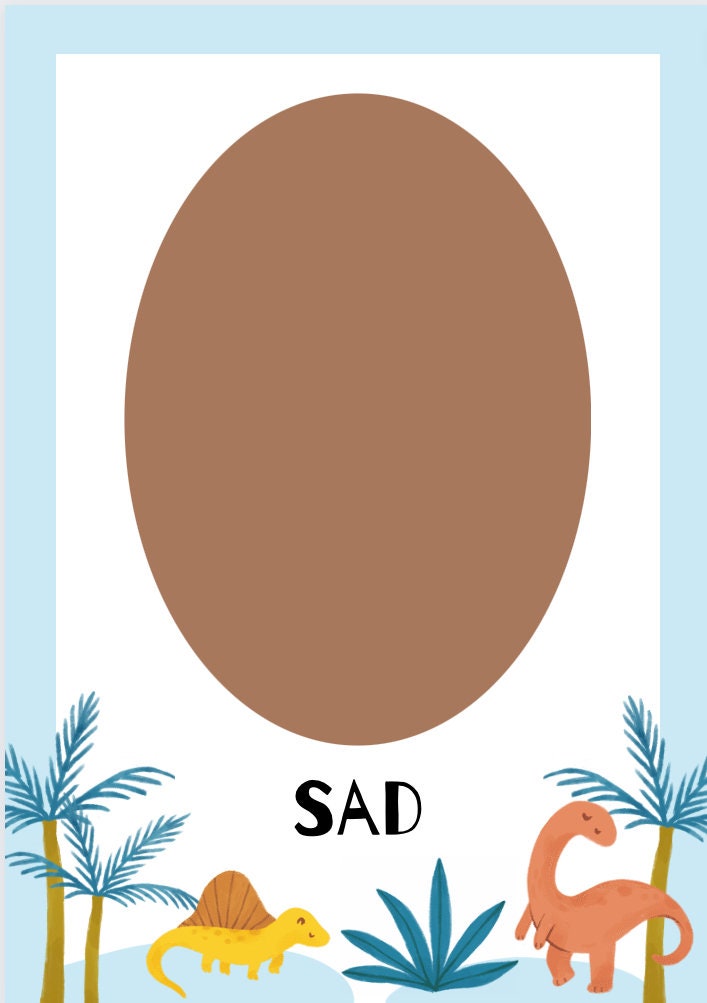 Dinosaur Themed Emotions Play Dough Mats - Etsy