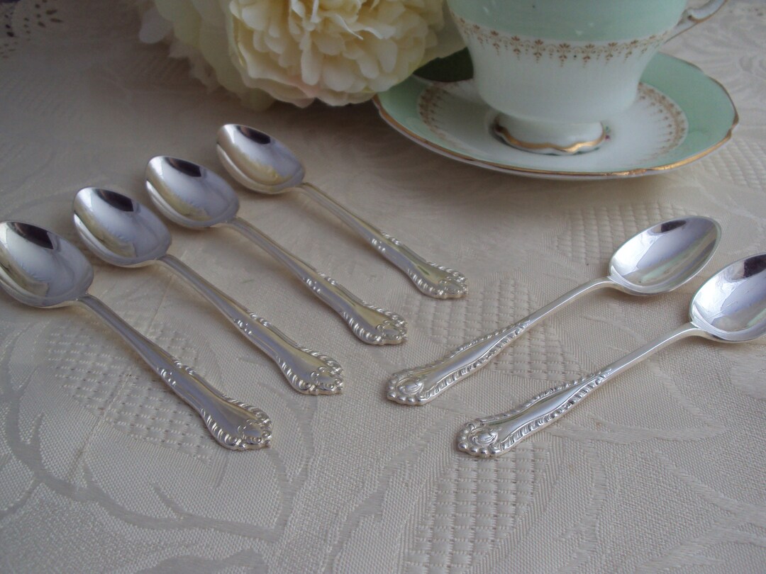 Vintage Silver Plated Set 6 Tea/coffee Spoons, James Dixon & Sons Ltd ...