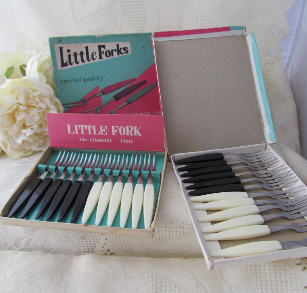 Vintage 1960's Little Forks/cocktail Forks - 24 Forks/ 2 Boxed Sets ...