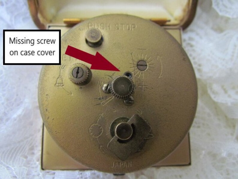 Vintage Seiko Travel Alarm Clock - Hand Wound Mechanical Movement ...