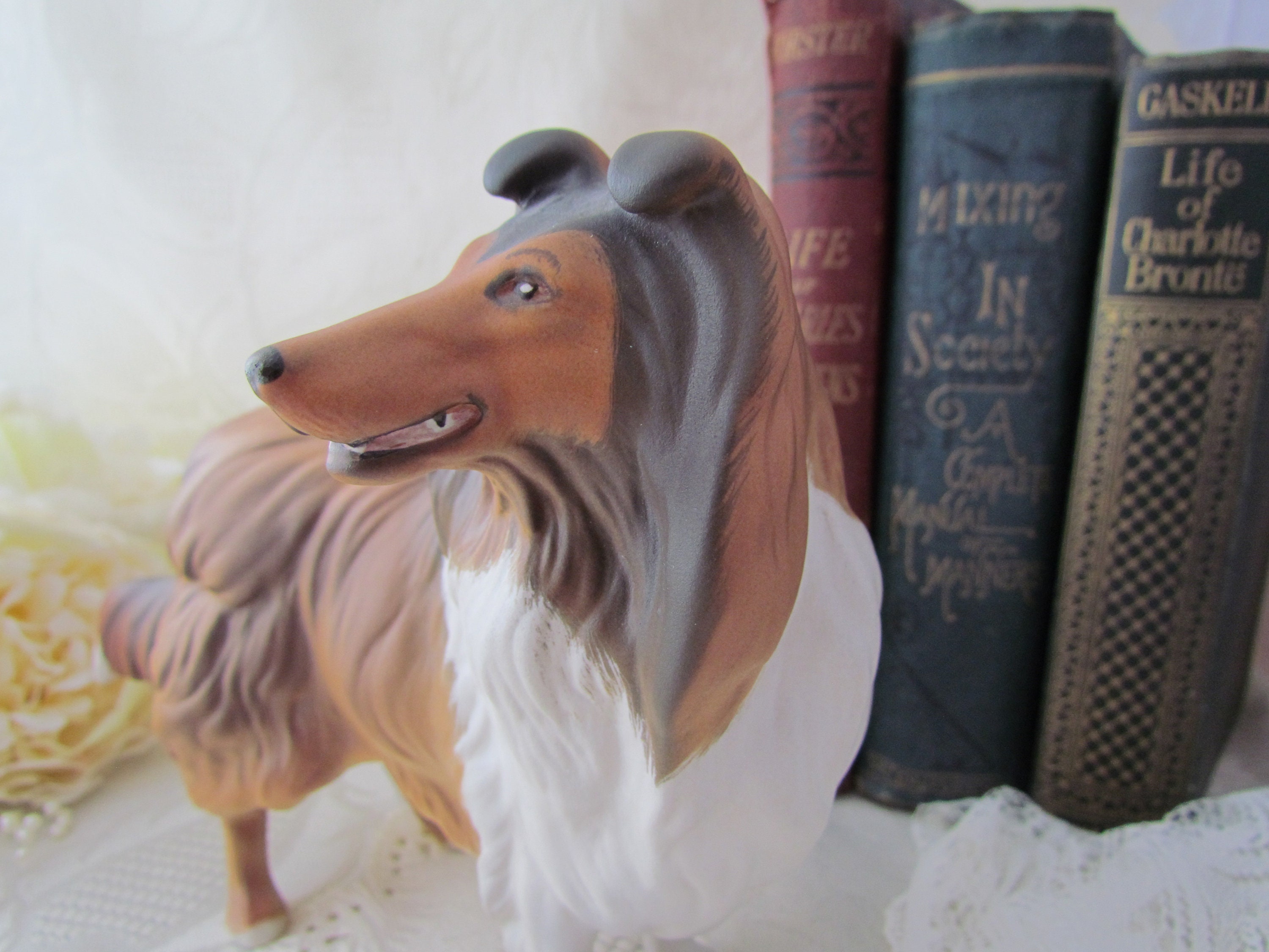 Vintage Beswick Rough Collie Figurine - Matte Finish - Model Number ...