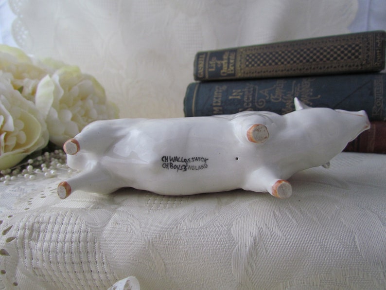 Vintage Beswick 'wall Champion Boy 53rd' White Boar Figurine 1453 ...