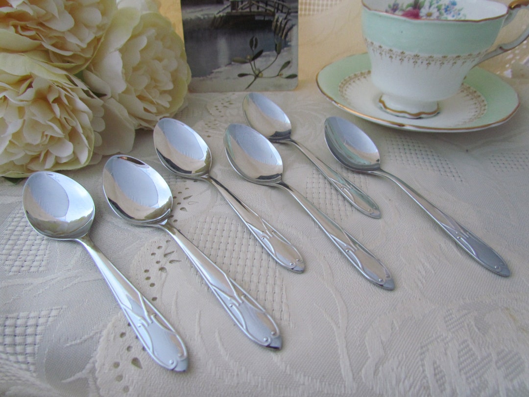Vintage Viners "chromoid" Set of 6 Teaspoons - Sheffield, England ...