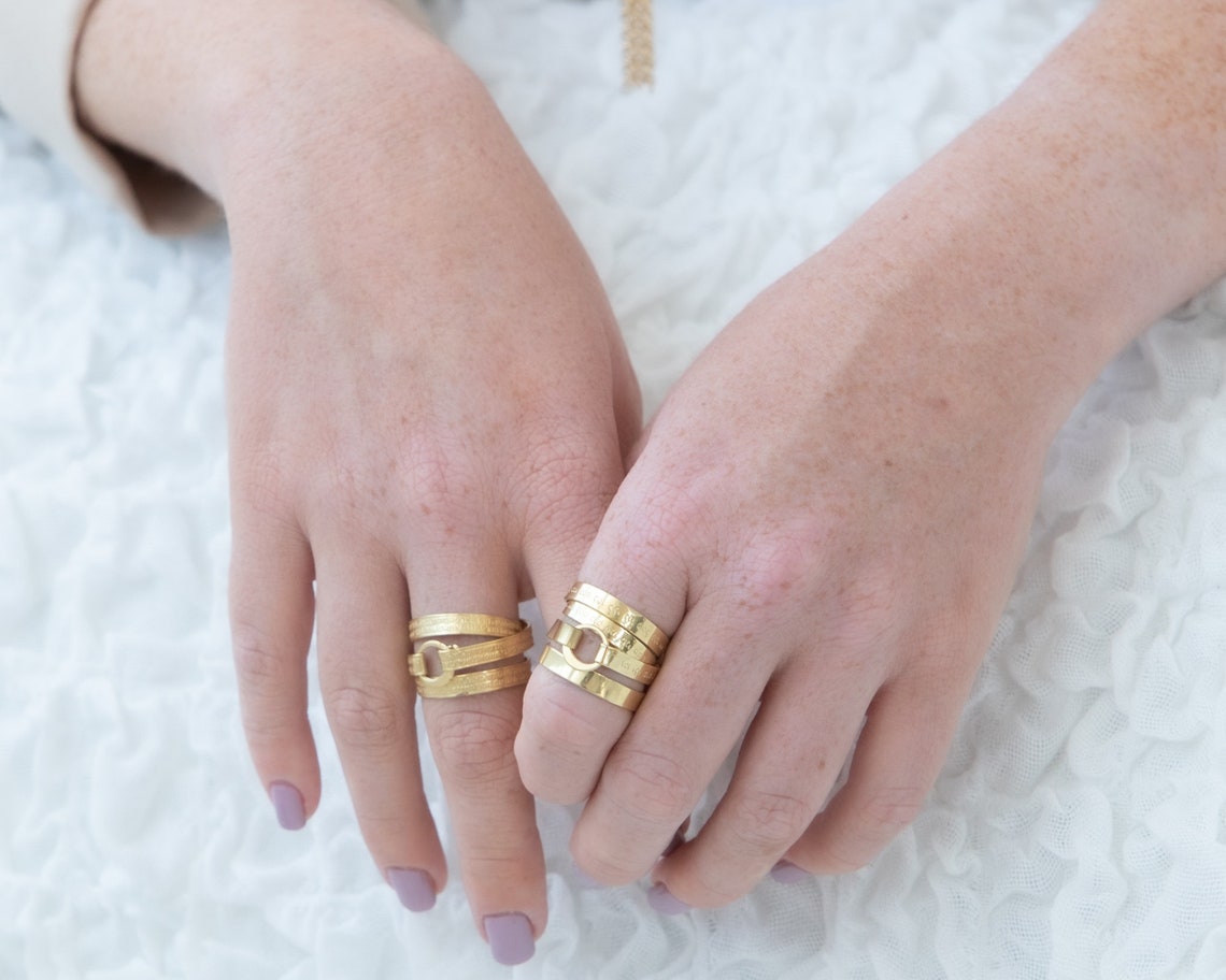 Kabbalah Ring, Jewish Ring, Unique Gold Ring, Statement Ring for Women ...