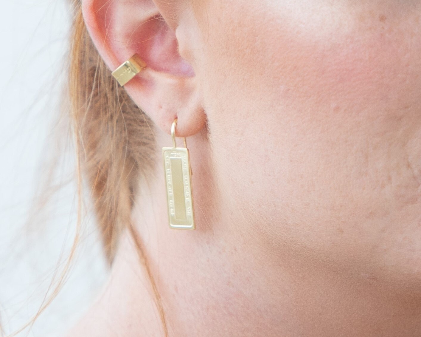 Religious Earrings Hebrew Earrings Gold Earrings Dangle - Etsy