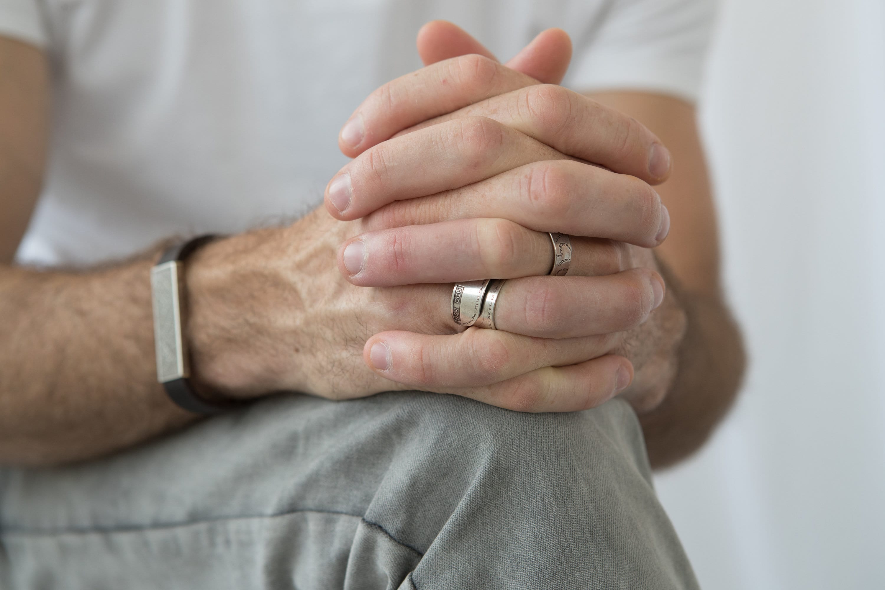 Men's Jewelry Set Engraved Bracelet & Engraved Ring - Etsy